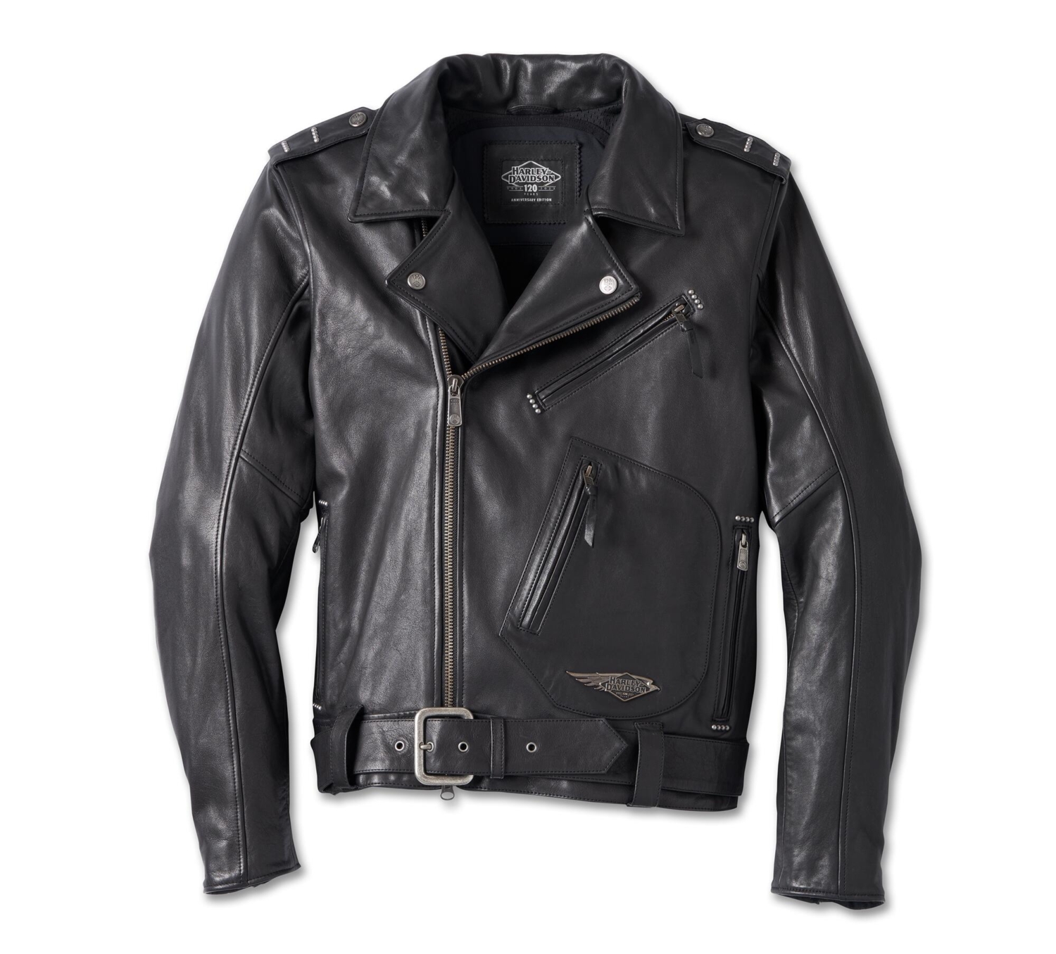 Chaqueta 120 Aniversario Cuero Hombre Harley-Davidson® Men 120th ...